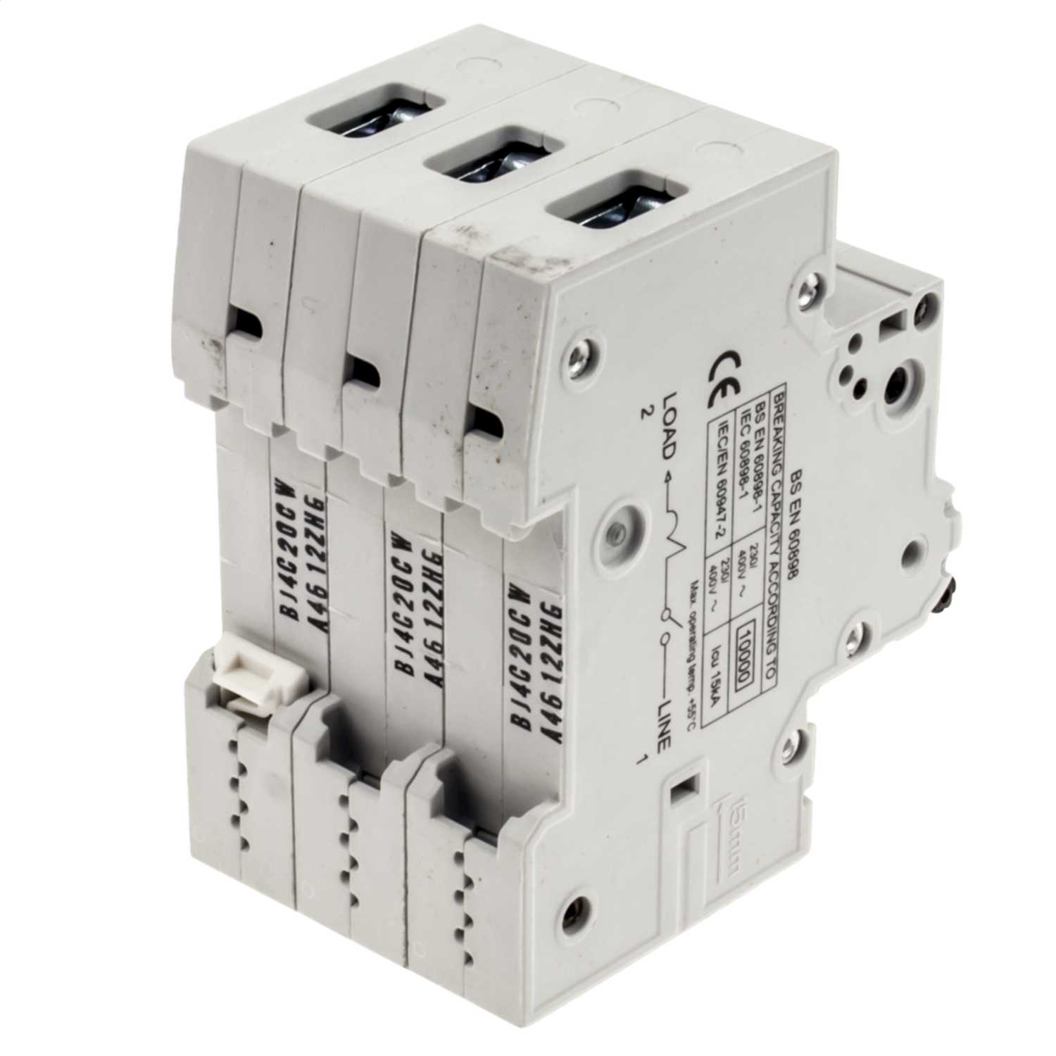 Wylex PSB 20A Triple Pole 10kA C Curve MCB (PSB320-C) | CEF