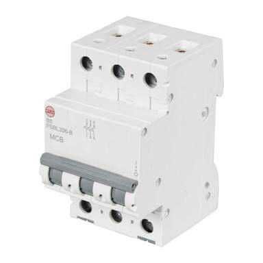 Wylex 6A Triple Pole 10kA B Curve MCB (PSBL306-B) | CEF