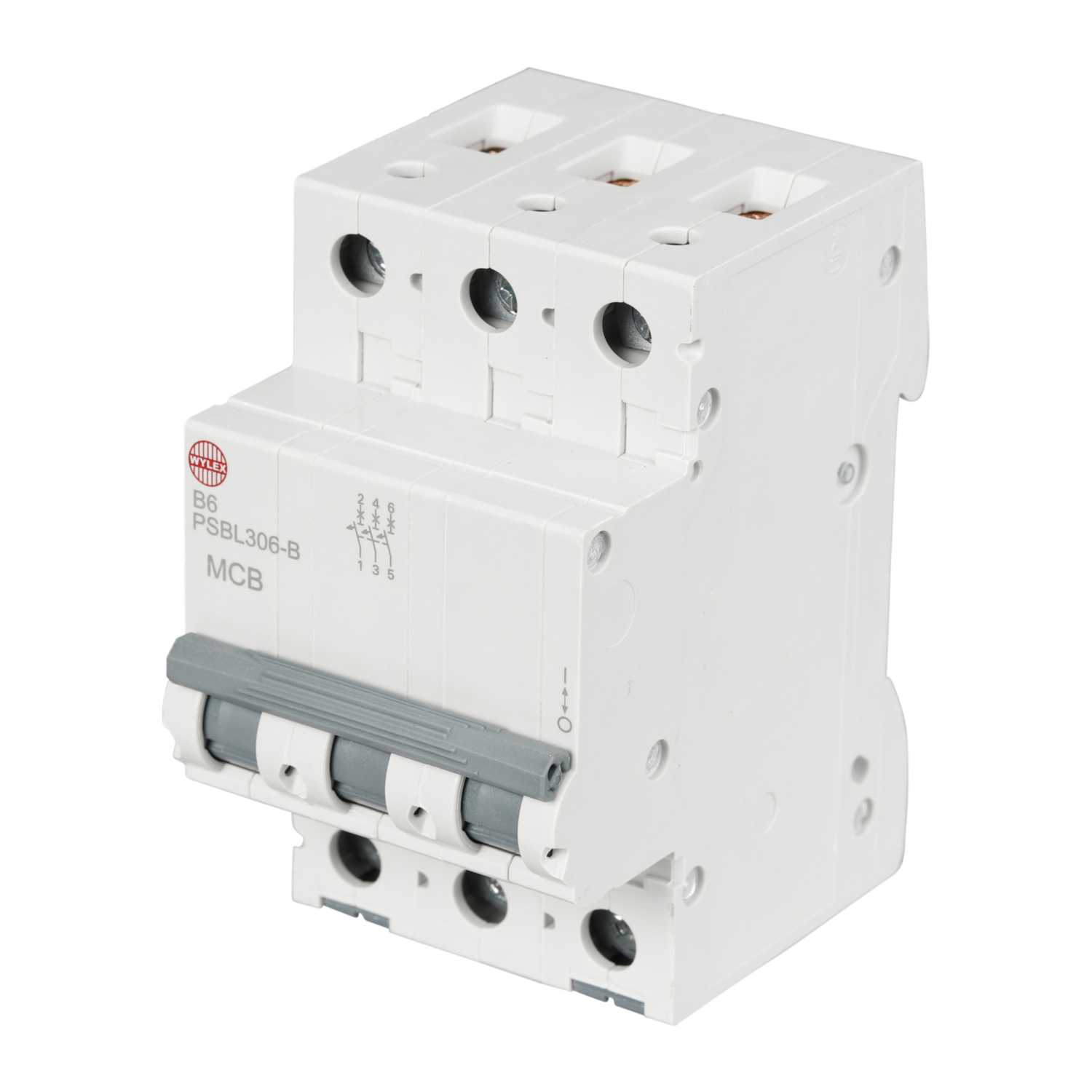 Wylex 6A Triple Pole 10kA B Curve MCB (PSBL306-B) | CEF