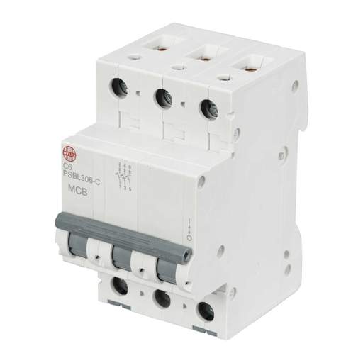 Wylex 6A Triple Pole 10kA C Curve MCB (PSBL306-C) | CEF
