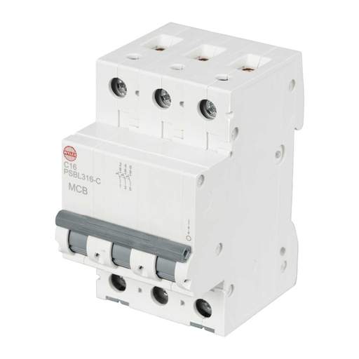 Wylex 16A Triple Pole 10kA C Curve MCB (PSBL316-C) | CEF