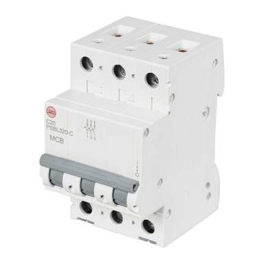 Wylex 20A Triple Pole 10kA C Curve MCB (PSBL320-C) | CEF