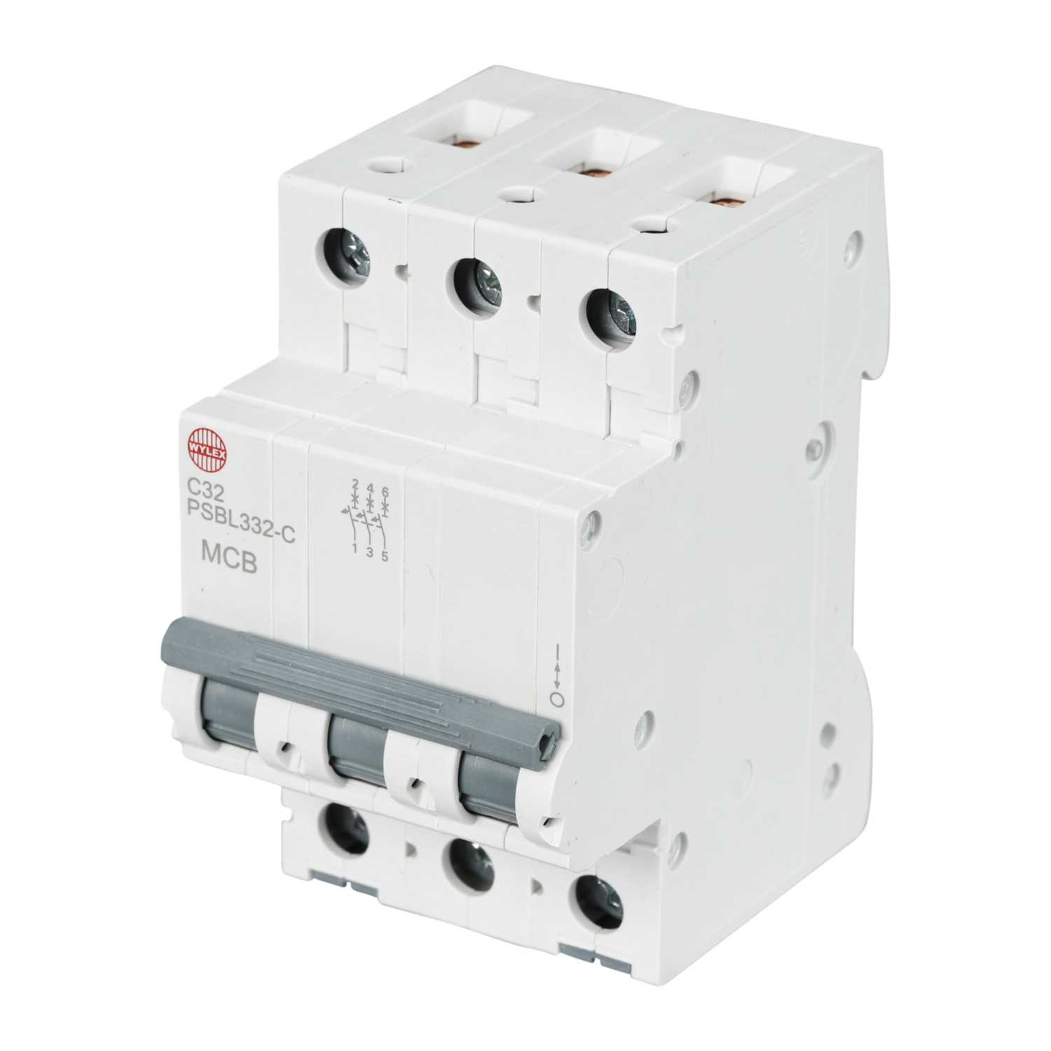 Wylex 32A Triple Pole 10kA C Curve MCB (PSBL332-C) | CEF