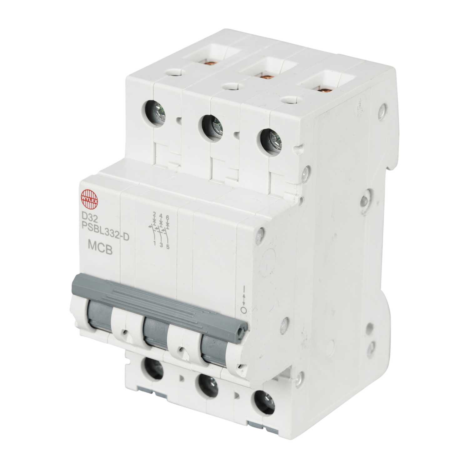Wylex 32A Triple Pole 10kA D Curve MCB (PSBL332-D) | CEF