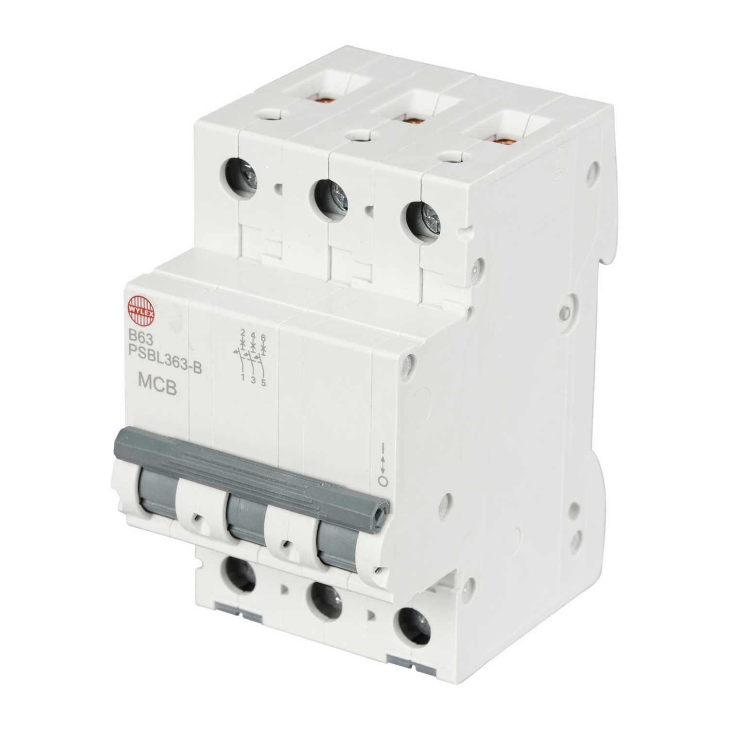 Wylex 63A Triple Pole 10kA B Curve MCB (PSBL363-B) | CEF