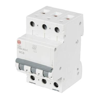 Wylex 63A Triple Pole 10kA C Curve MCB (PSBL363-C) | CEF