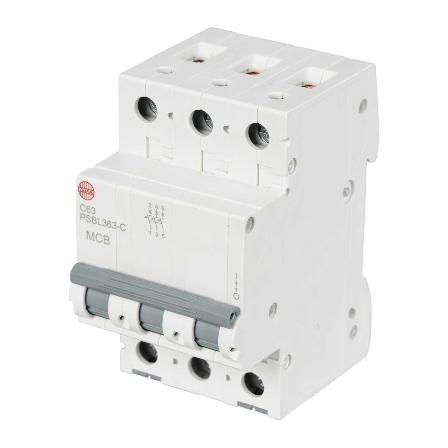Wylex 63A Triple Pole 10kA C Curve MCB (PSBL363-C) | CEF
