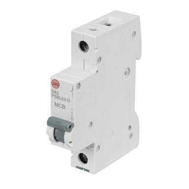 Wylex 63A Single Pole 10kA D Curve MCB (PSBL63-D) | CEF