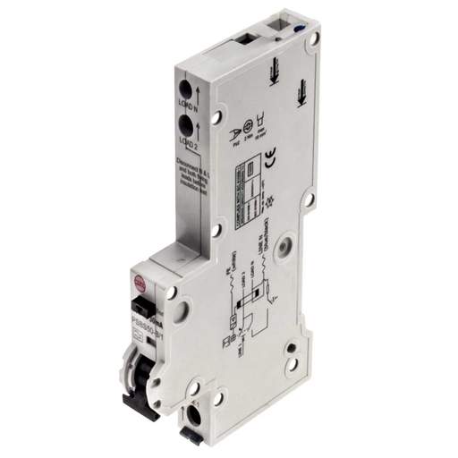 Wylex PSBS 50A Single Pole 1 Module B Curve 10kA 30mA Type A RCBO (PSBS50-B/1) | CEF