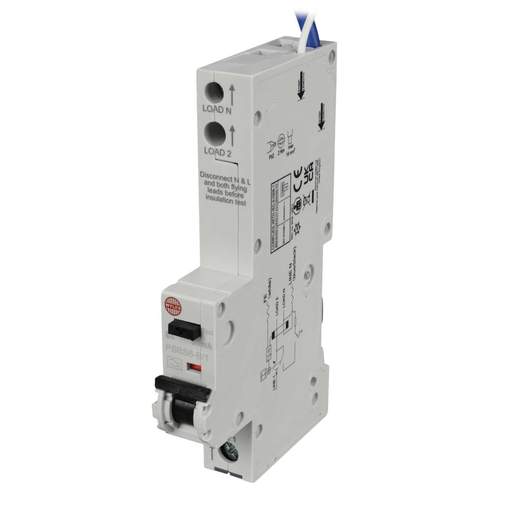 Wylex PSBS 6A 1P+N 1 Module B Curve 10kA 30mA Type A RCBO (PSBS6-B/1) | CEF