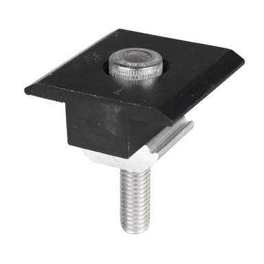 Fastensol 30mm Mid Clamp Black (Pack of 100) (25410) | CEF