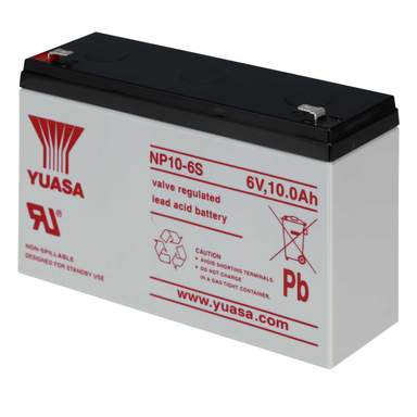 Yuasa 10Ah 6V Sealed Lead Acid Battery (NP10-6/187/NF/BOX) | CEF