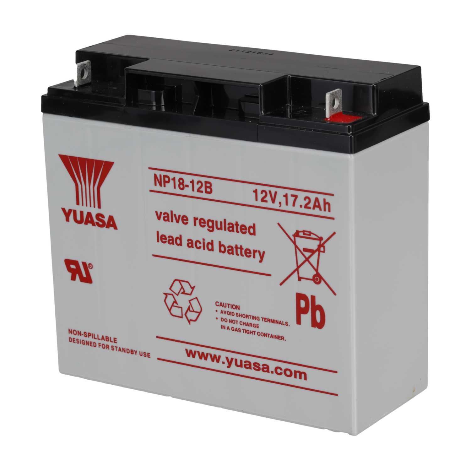 Yuasa 18Ah 12V Sealed Lead Acid Battery (NP18-12/B/NF/BOX) | CEF