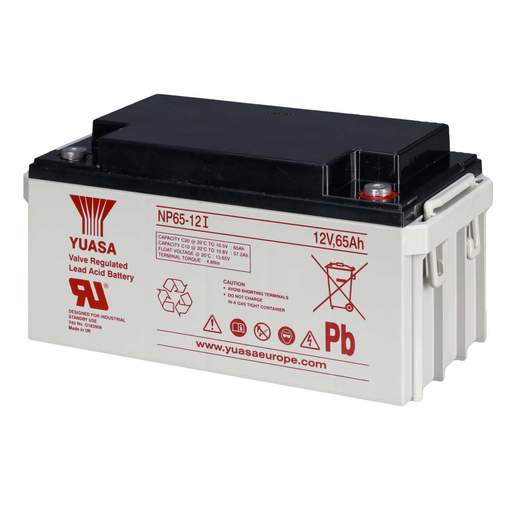 Yuasa 65Ah 12V Sealed Lead Acid Battery (NP65-12/I/NF/BOX) | CEF