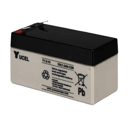 Yuasa 1.2Ah 12V Sealed Lead Acid Yucel Battery (Y1.2-12/187/FR/BOX) | CEF