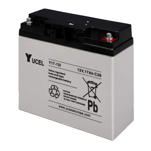 Yuasa 17Ah 12V Sealed Lead Acid Yucel Battery (Y17-12/I/NF/BOX) | CEF